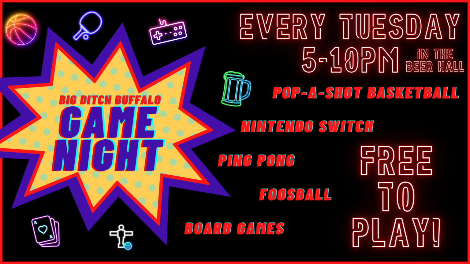 Game Night - Big Ditch Brewing Company